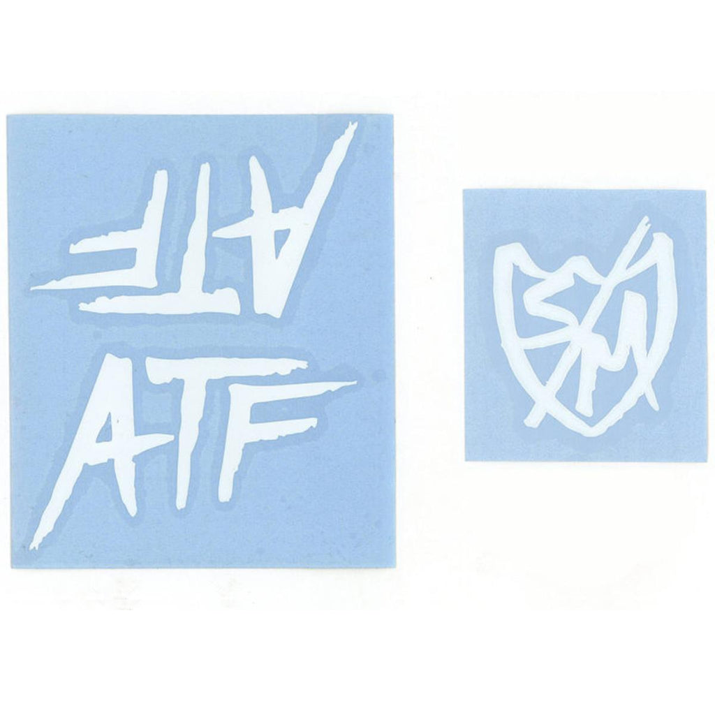 S&M ATF Frame Decal Sticker Set - White | Source BMX - US